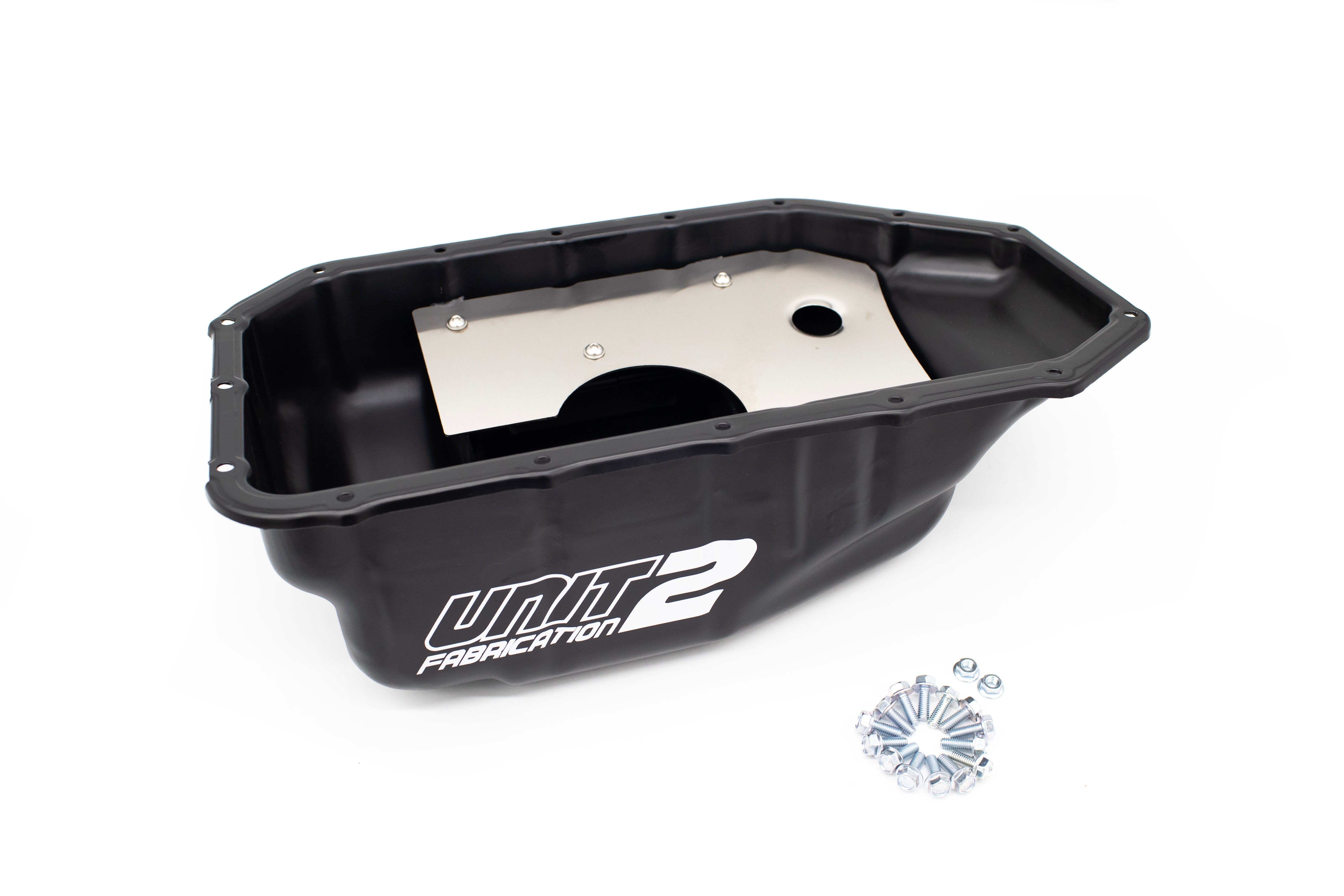 Unit2 Fabrication K Series Baffled Steel Oil Pan for K20 PRB Oil Pumps ...